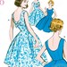 Butterick B5748 Sewing Pattern Misses Retro 60s Sleeveless Scoop ...