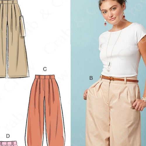 Mccalls M7907 Sewing Pattern Misses Easy Loose Fitting Fly - Etsy