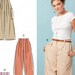 Mccalls M7907 Sewing Pattern Misses Easy Loose Fitting Fly Front Pants ...