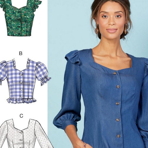 Mccalls M7900 Sewing Pattern Misses Easy Fitted Button Front - Etsy