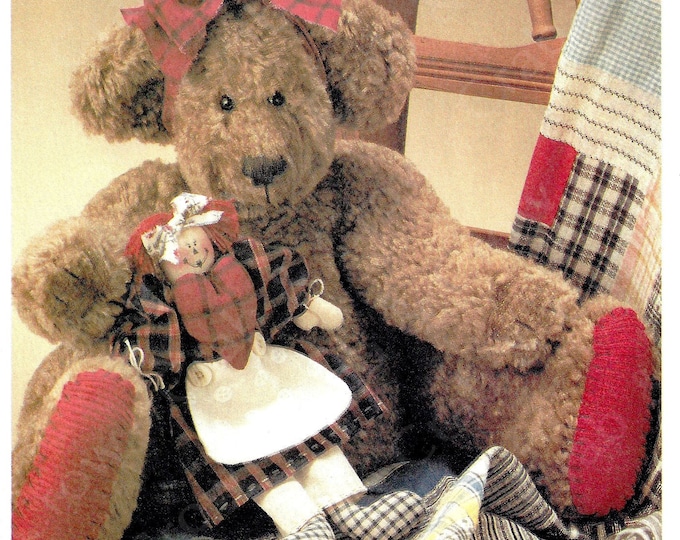 Simplicity S9307 Sewing Pattern for Plush Bears Stuffed Animals in Two ...