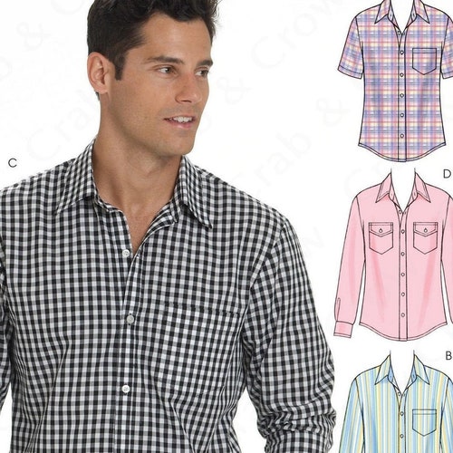 Vintage 1950's Sewing Pattern: Men's Sports Shirt | Etsy