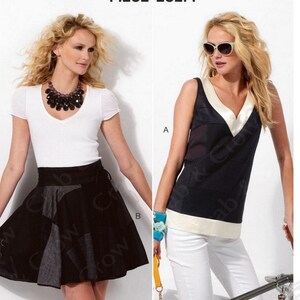 Mccalls M6712 Sewing Pattern Misses Generation Next Pullover Top and ...