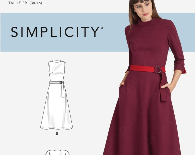 Simplicity S9176 Sewing Pattern Fit and Flare Dresses Sleeve and ...