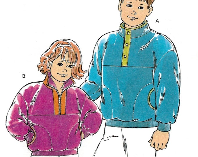 Kwik Sew 2106 Sewing Pattern for Boys and Girls Pullover Jackets Sz 4-7 ...