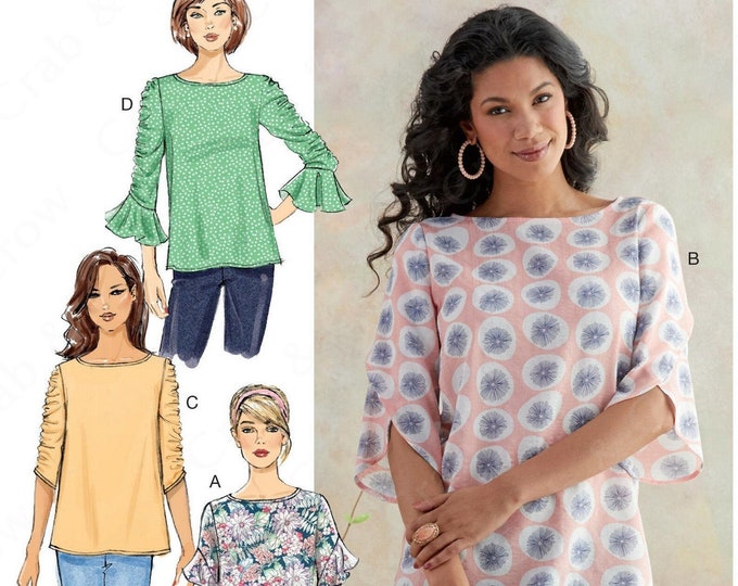 Uncut Butterick Sewing Pattern Easy Misses Short Sleeve or Sleeveless ...
