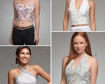 Uncut Simplicity Sewing Pattern 1107 Tops With Fabric - Etsy