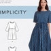Simplicity S9140 Sewing Pattern Misses Pullover Relaxed Dress With ...