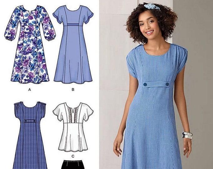 Simplicity 2249 Sewing Pattern Dress in Two Lengths or Tunic and Skirt ...