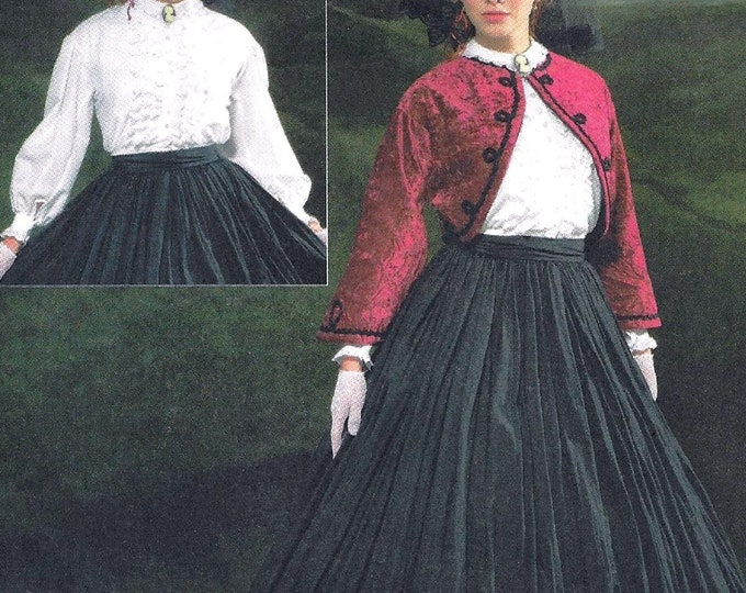 Mccalls 4339 Sewing Pattern Misses Civil War Era Costume Bolero Jacket ...