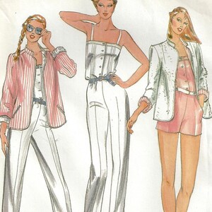 Butterick 3705 Sewing Pattern Misses Vtg 80s Reversible Jacket and ...