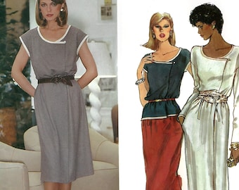 Simplicity 1619 Sewing Pattern Misses Loose Fitting Dress or Top and ...