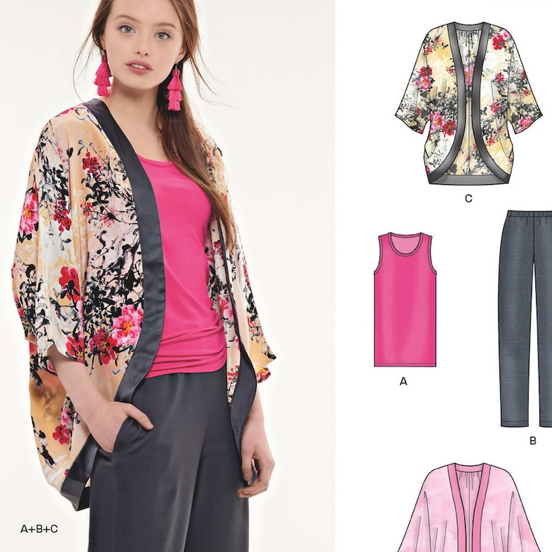 Knit Kimono Pattern - Etsy