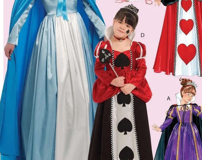 Mccalls M5954 Sewing Pattern Childs Storybook Costume Queen of Hearts ...