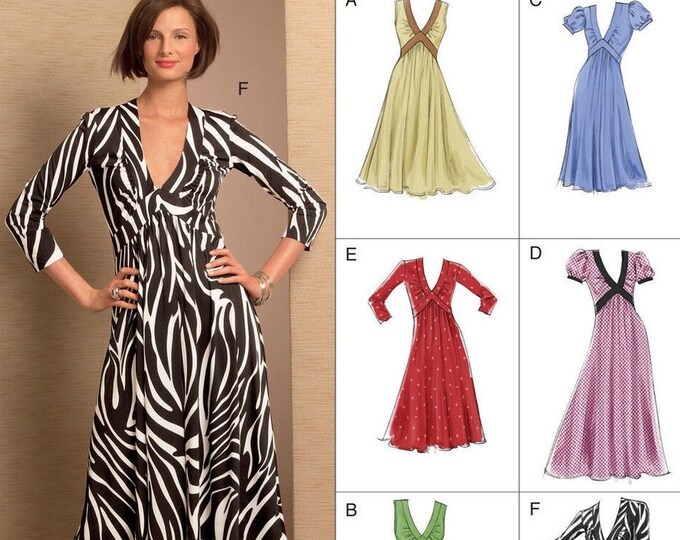 Vogue V8489 Sewing Pattern Misses Mid Knee or Mid Calf Midriff Knit ...