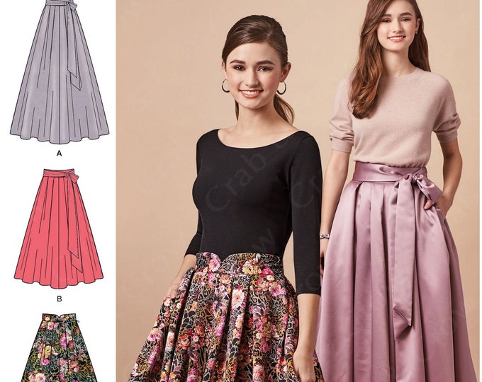 Simplicity S8885 Sewing Pattern Misses Skirt and Pants Each in Two ...