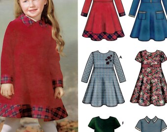 Simplicity 1382 Sewing Pattern Girls Sleeveless Dress With Back Cutout ...