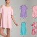 Simplicity 8383 Sewing Pattern Misses Knit Trapeze Dress With Neckline ...