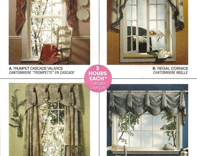 Mccalls 3561 Sewing Pattern for Two Hour Window Treatments Home Dec in ...