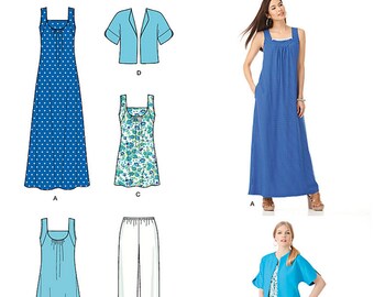 Simplicity S8172 Sewing Pattern Misses Fashion Kimonos With Length ...