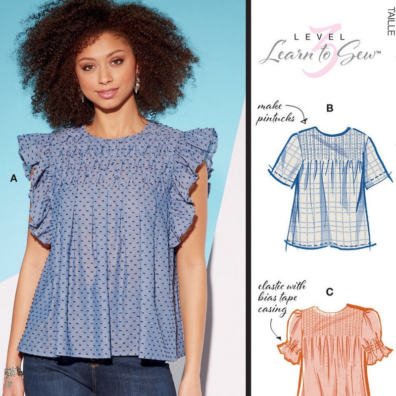 Pintuck Blouse - Etsy