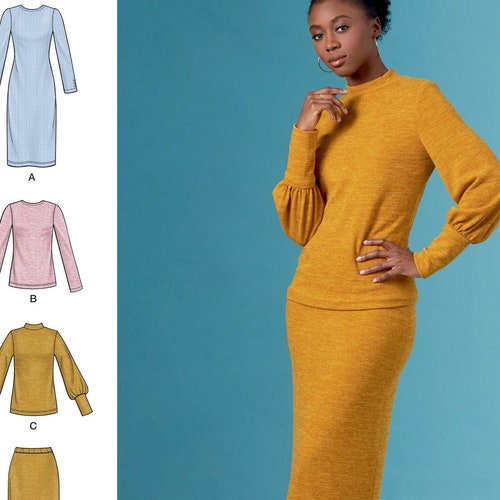 Simplicity S8982 Sewing Pattern Misses Easy to Sew Knit Two - Etsy