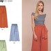 Simplicity 8605 Sewing Pattern Misses Easy-to Sew Paper Bag Waist Pull ...