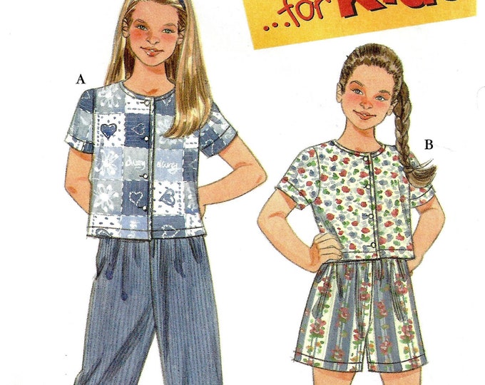 Simplicity 7665 Sewing Pattern for Girls Pants or Shorts and Knit Top ...