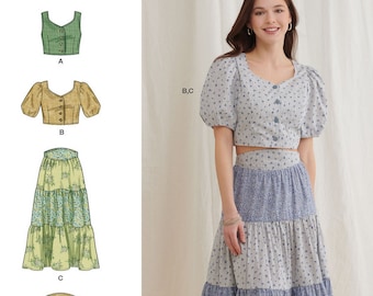 Simplicity S9742 Sewing Pattern Misses Button Front Dresses in Three ...