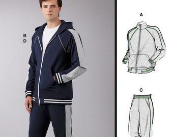 Simplicity S9758 Sewing Pattern Mens Relaxed Fit Button Front Shirt ...