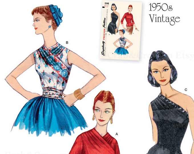 Simplicity 8655 Sewing Pattern Misses High-waisted Pants and Tie Top by ...