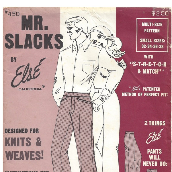 Mens Slacks Pattern - Etsy