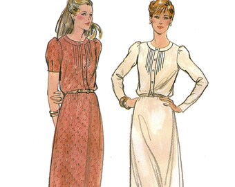 Butterick 4946 Sewing Pattern Misses Vintage 80s Notch Collar Blouson ...