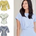 Simplicity S9470 Sewing Pattern Misses Peplum Tops With Pleat Interest ...