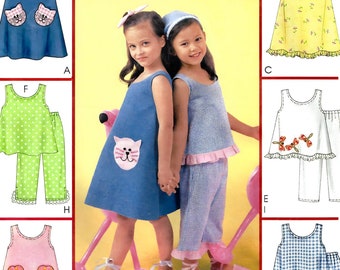 Simplicity 1075 Sewing Pattern for Childs Retro 50s Jumper Skirt and ...