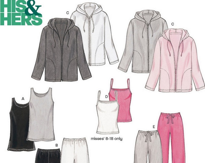 New Look 6142 Sewing Pattern Misses and Men's Easy to Sew Unisex ...