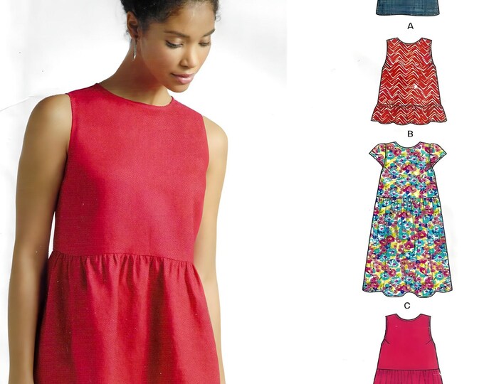 New Look 6511 Sewing Pattern for Misses Tunic Tops and Mini Dress With ...