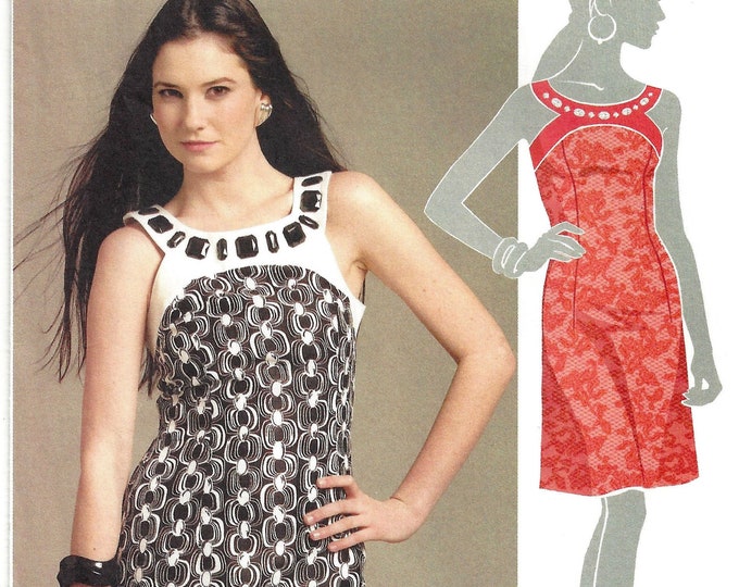Mccalls M5928 Sewing Pattern Misses Pullover Dress With Interchangeable ...