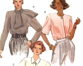 Vogue 8430 Sewing Pattern Misses Vintage 80s Loose Fitting Straight ...
