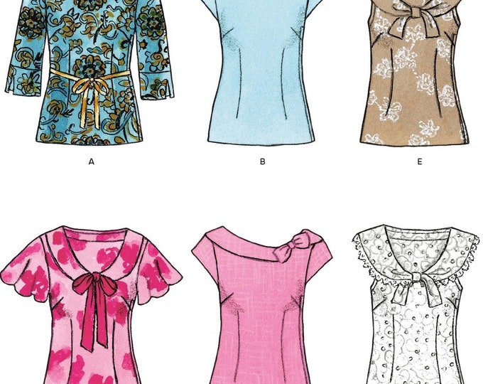 New Look 6808 Sewing Pattern for Misses Easy Tops With Neckline and ...