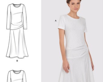 Simplicity S8735 Sewing Pattern Misses Classic Wrap Dress With Sleeve ...