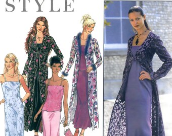 Simplicity 9034 Sewing Pattern Misses Long Coat With Raised Waistline ...