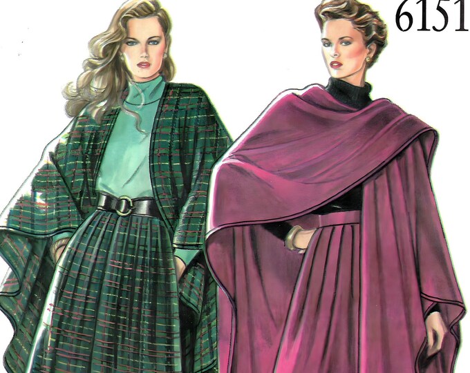 New Look 6151 Sewing Pattern for Misses Cape and Long Length Skirt With ...