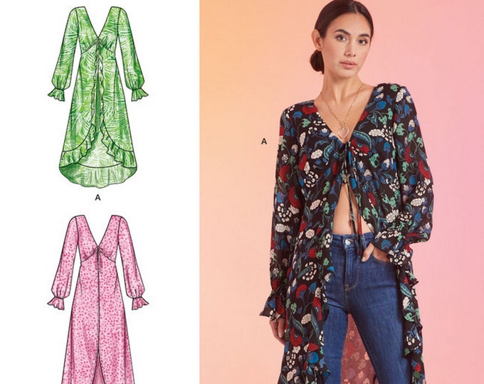 Uncut Simplicity Sewing Pattern D0900 0900 8553 Women's Kimono Long ...