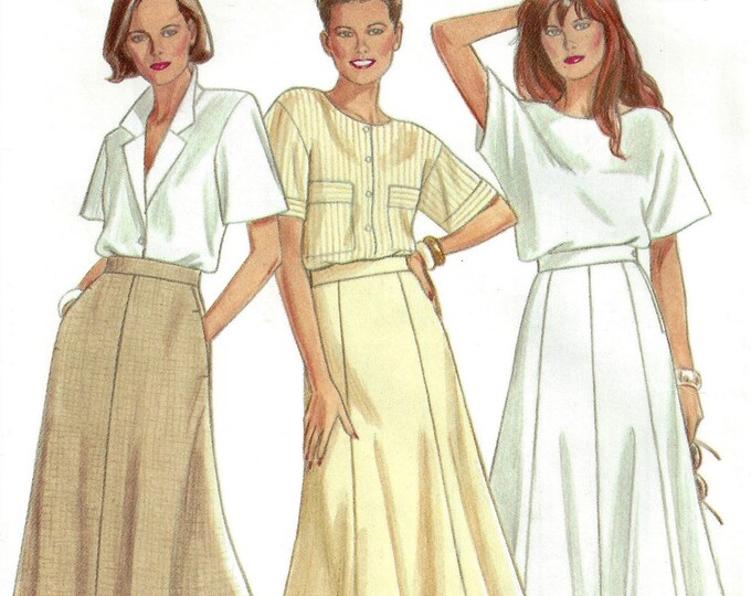 New Look 6427 Sewing Pattern for Misses Set of Long Length Gored Skirts ...
