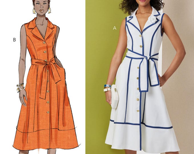 Butterick B6448 Sewing Pattern Misses Fit and Flare Empire Waist ...