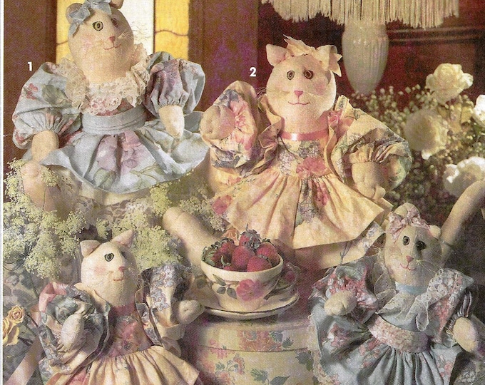 Simplicity S9307 Sewing Pattern for Plush Bears Stuffed Animals in Two ...