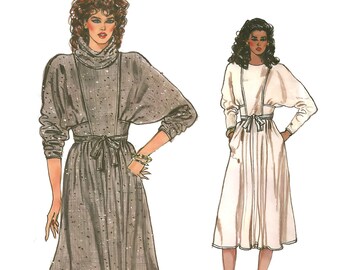 Vogue 8430 Sewing Pattern Misses Vintage 80s Loose Fitting Straight ...