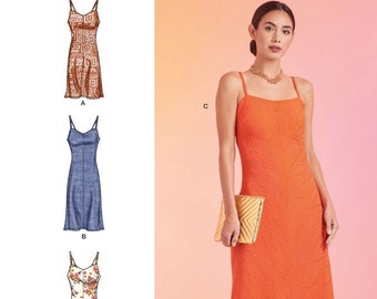 Simplicity S9702 Sewing Pattern Misses Empire Dresses With Sleeve and ...