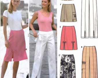 New Look 6271 Sewing Pattern Misses Skirt in Three Lengths and Pants or ...